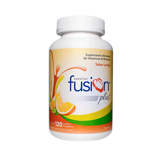 ServNutri. SUPLEMENTO BARIATRIC FUSION PLUS LARANJA 120 PAST.